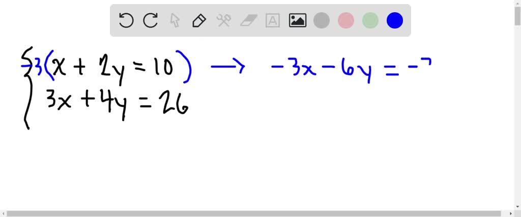 SOLVED: Find a solution to the linear equation −13x−y=−26. (Enter ...