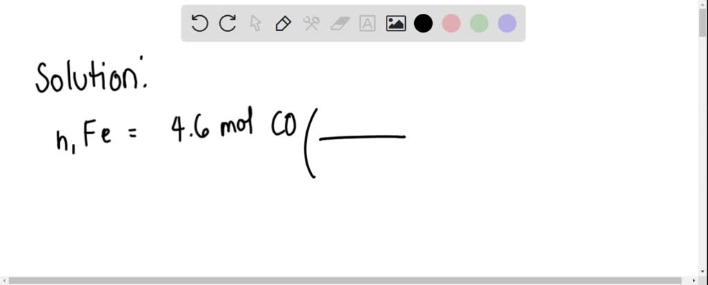 SOLVED: Consider the following equation: Fe2O3(s) + 3CO(g) –> 2Fe(s ...