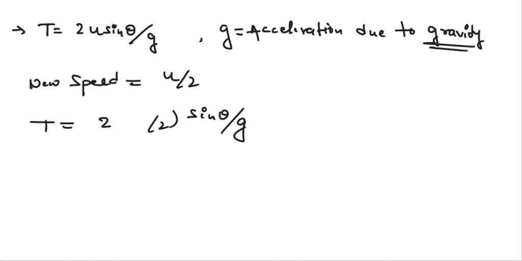 SOLVED: what is time flight in projectile motion 2d with friction. with ...