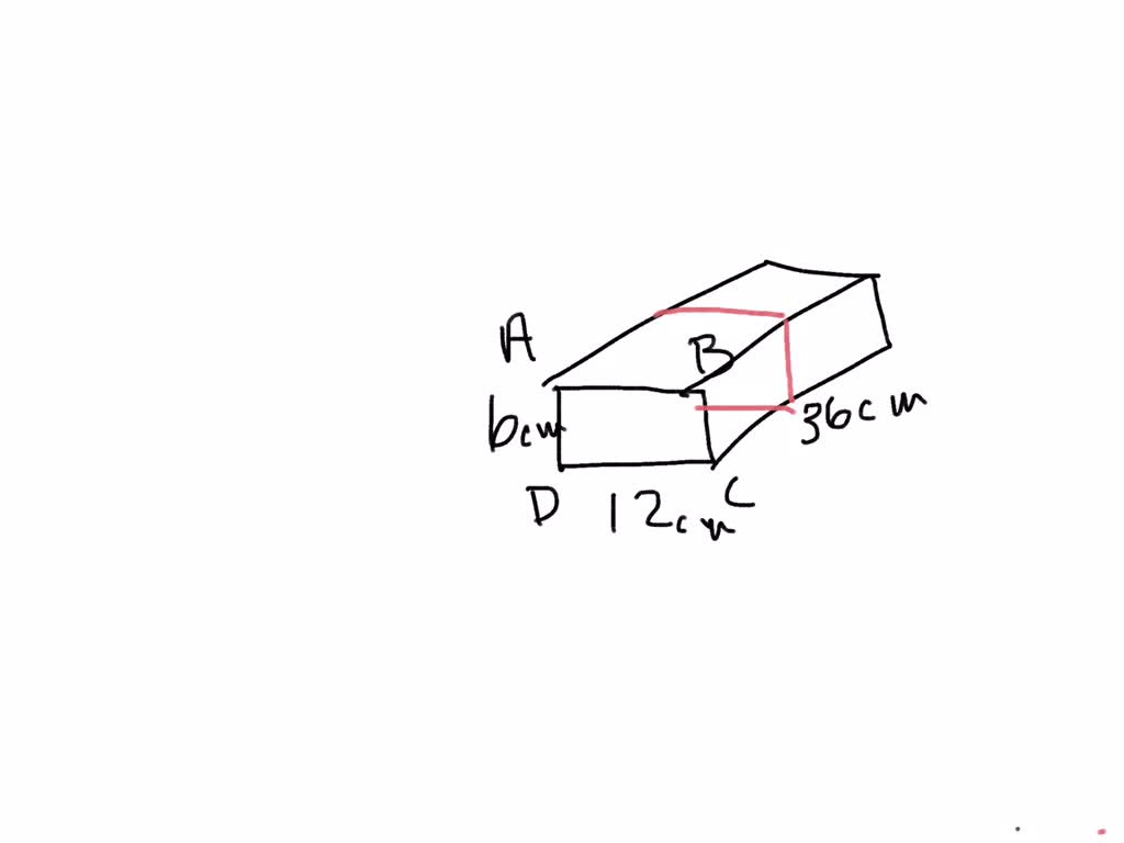 SOLVED: What is the area of a cross-section that is parallel to face ...