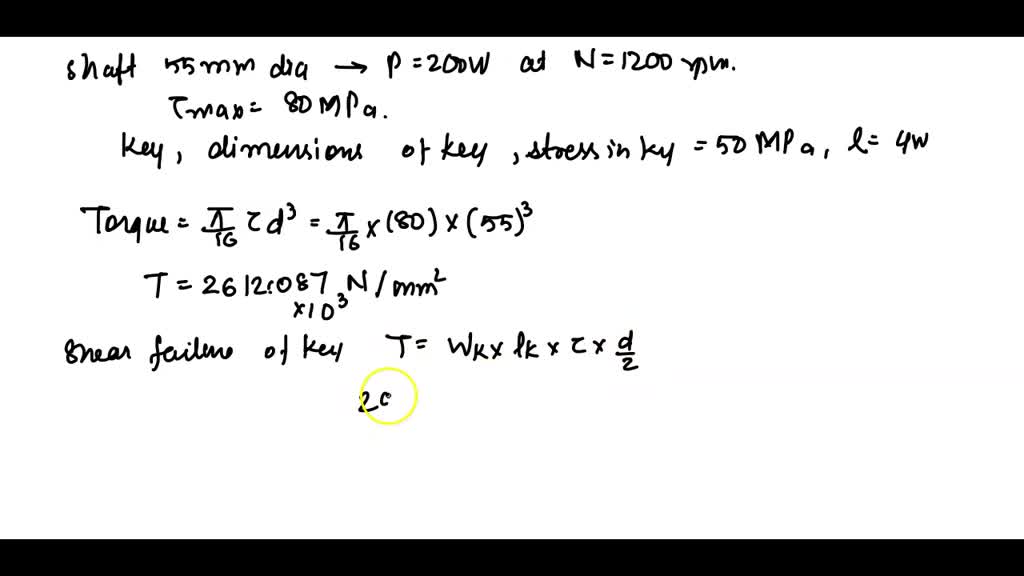 SOLVED: A 45 mm diameter shaft is made of steel with a yield strength ...