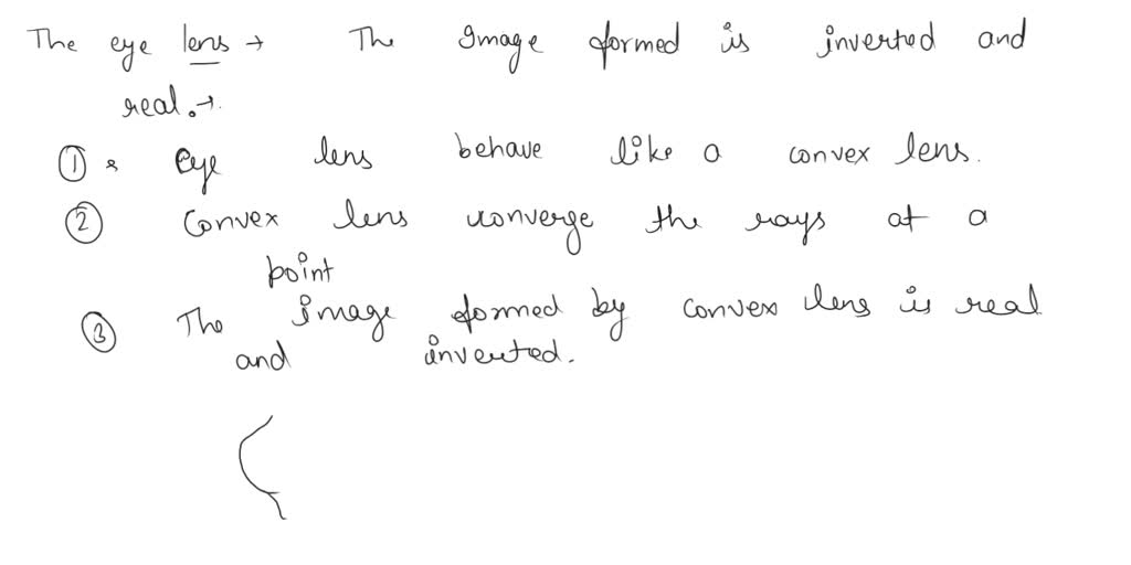 SOLVED: 1. The eye produces an image of an object on the retina. This ...