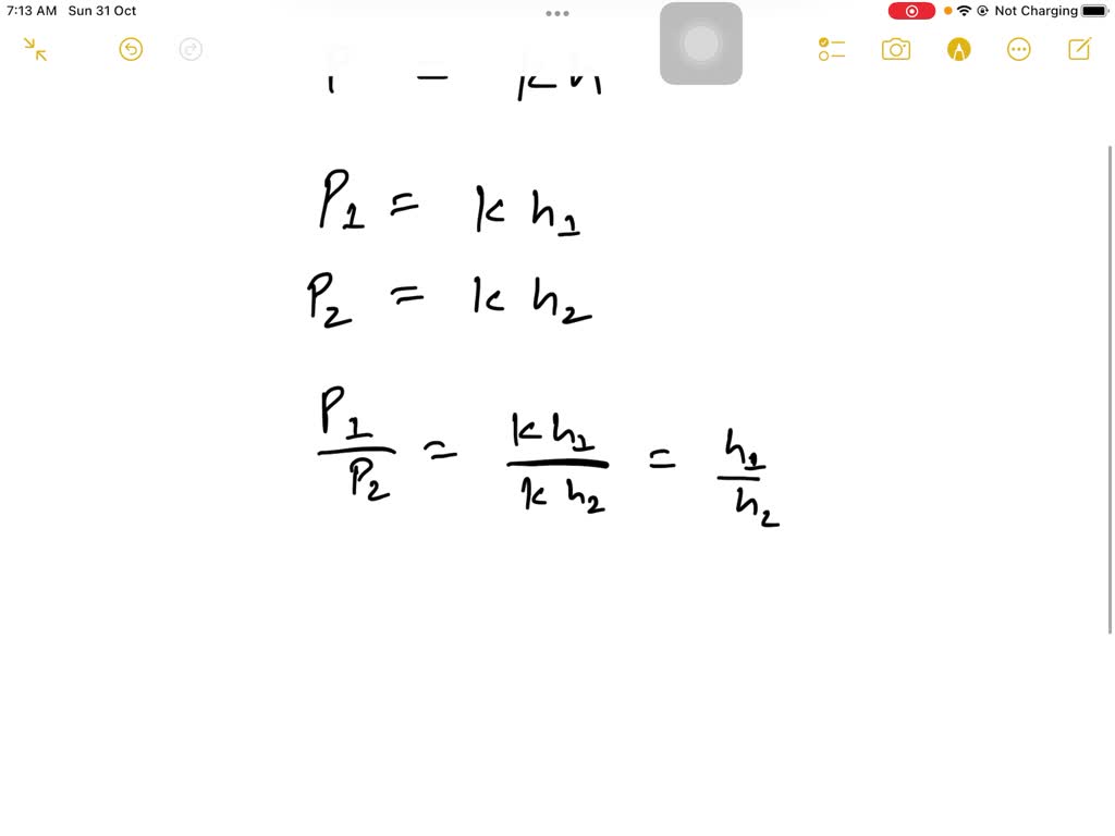 SOLVED: The pressure exerted by a certain liquid at a given point ...