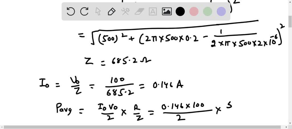 SOLVED: A series RLC AC circuit has a 47.0-02 resistor, a 2.00-4F capacitor and a 4.00-mH ...