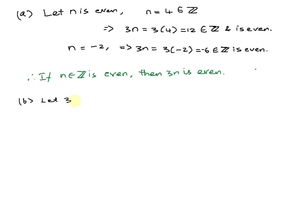 SOLVED: 1. Prove that there is no integer x such that x^2 + x = 25. 2. Prove that 5n + 6 is even ...