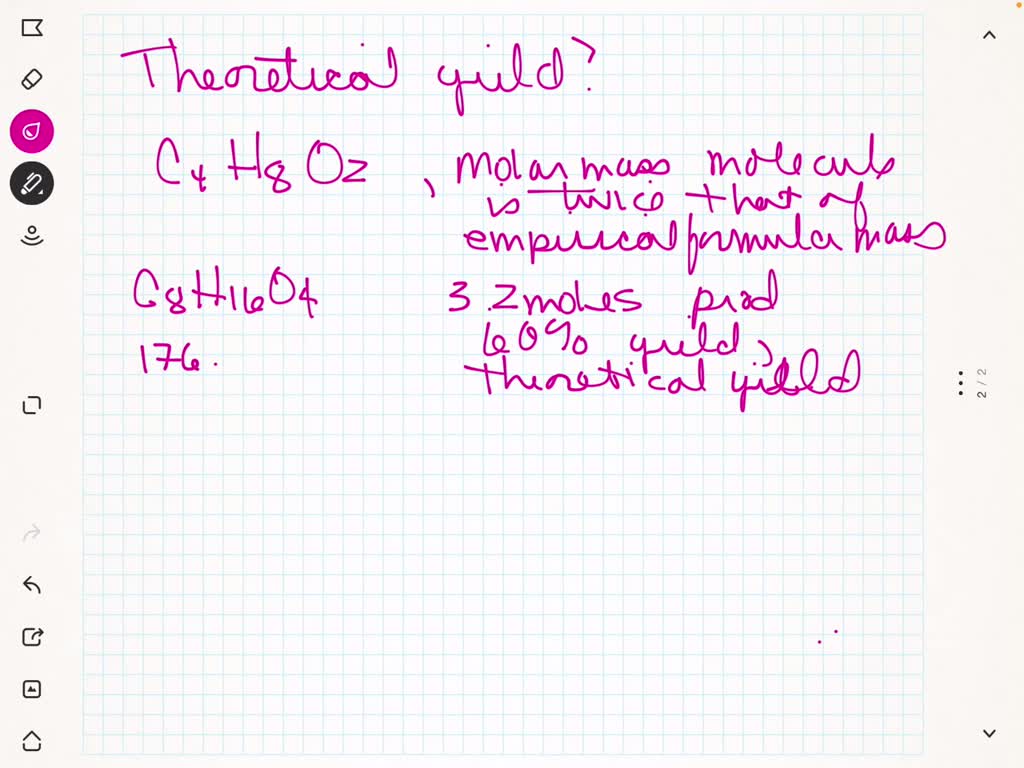 SOLVED: the empirical formula for a product molecule is c4h8o2. the ...