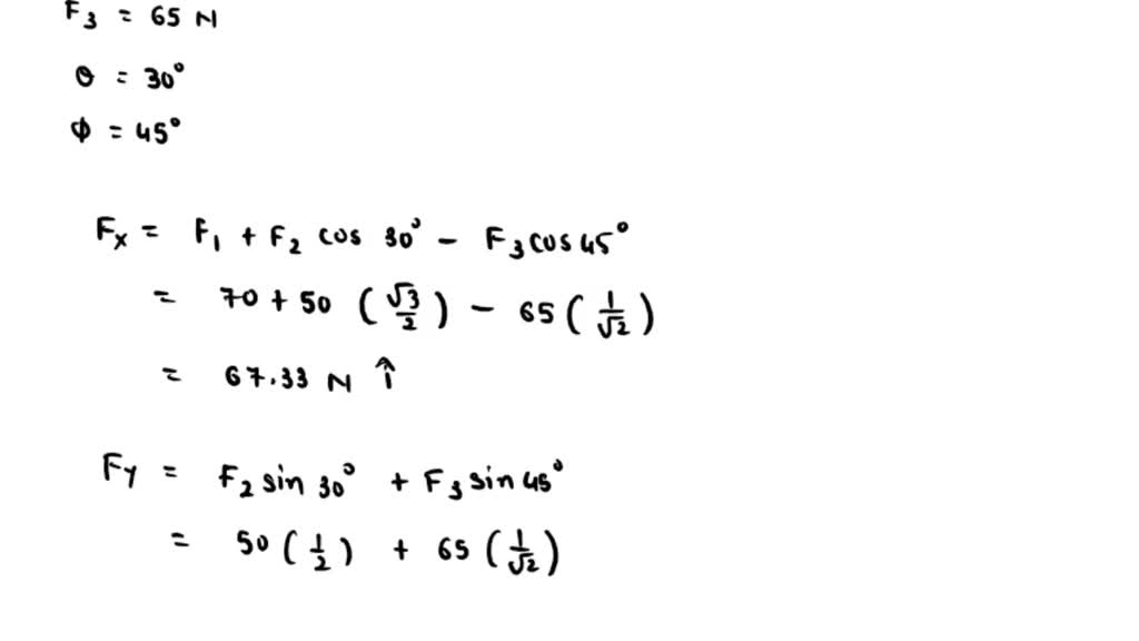SOLVED: Text: Please help using cosine law when finding orientation. Thank you! Determine the ...