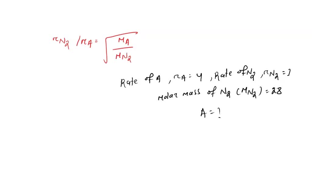 SOLVED: A sample of N2 gas is contaminated with a gas (A) of unknown ...