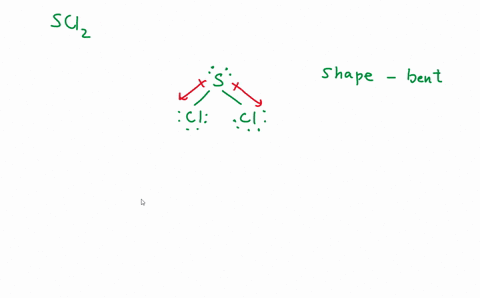 An scl2 molecule has polar or nonpolar bonds and a bent...