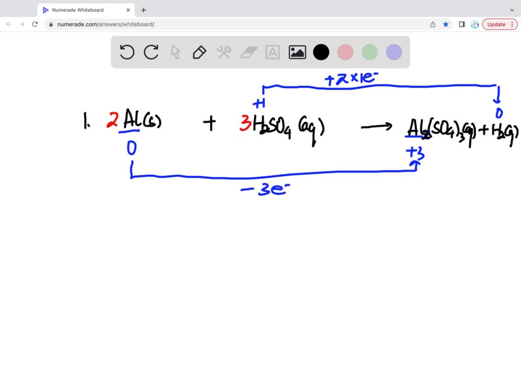 SOLVED: Use oxidation number method to balance the following equation 1 ... SOLVED: Use oxidation number method to balance the following equation 1 ...