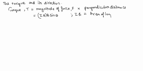 Obtain an expression for the torque acting on a current carrying loop in a uniform magnetic ...
