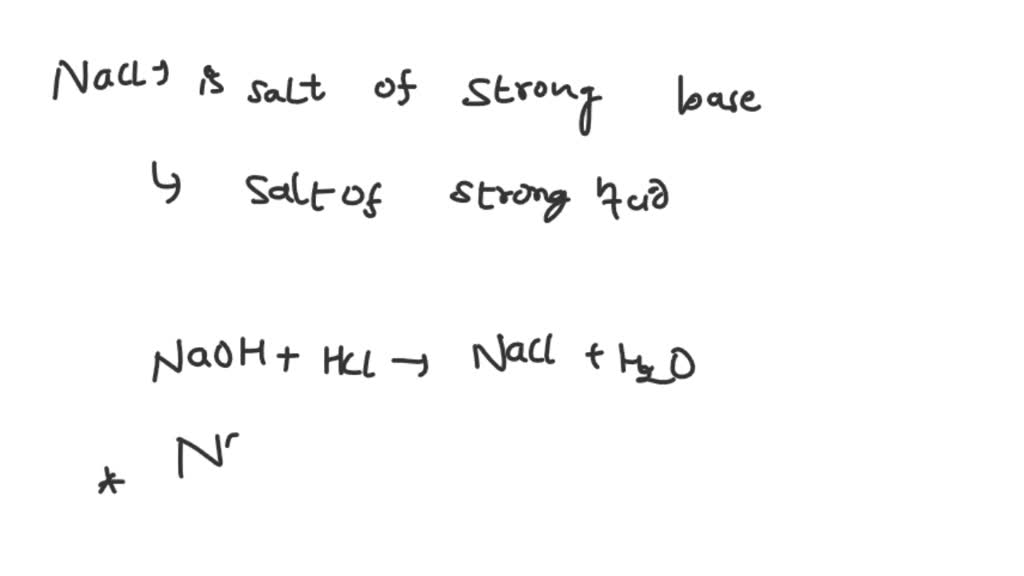 SOLVED: Did the addition of the 6.0 M NaOH to the aqueous solution of NaCl in the video for Part ...