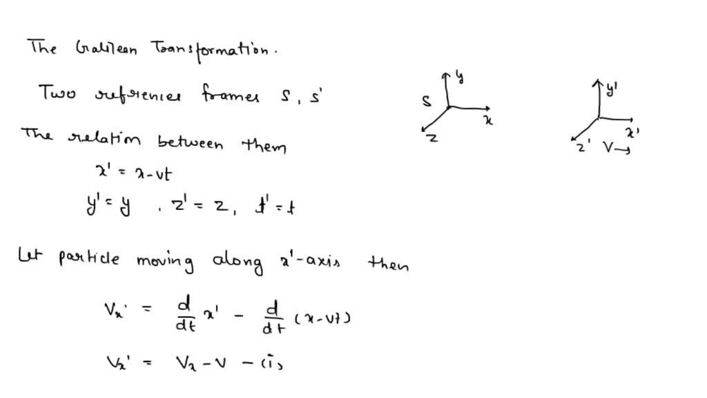 SOLVED: Show that the form of Newton's second law is invariant under ... SOLVED: Show that the form of Newton's second law is invariant under ...