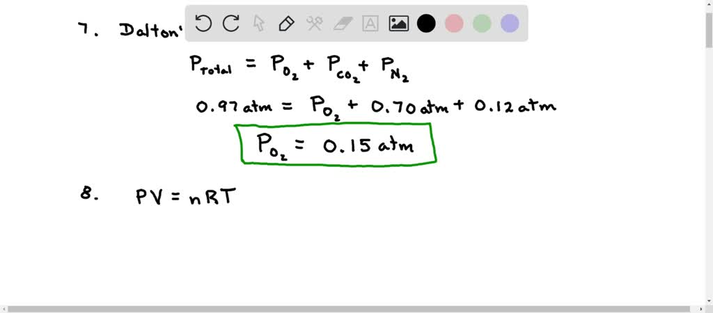 SOLVED: What is the partial pressure of carbon dioxide at 1 atm of partial pressure of nitrogen ...