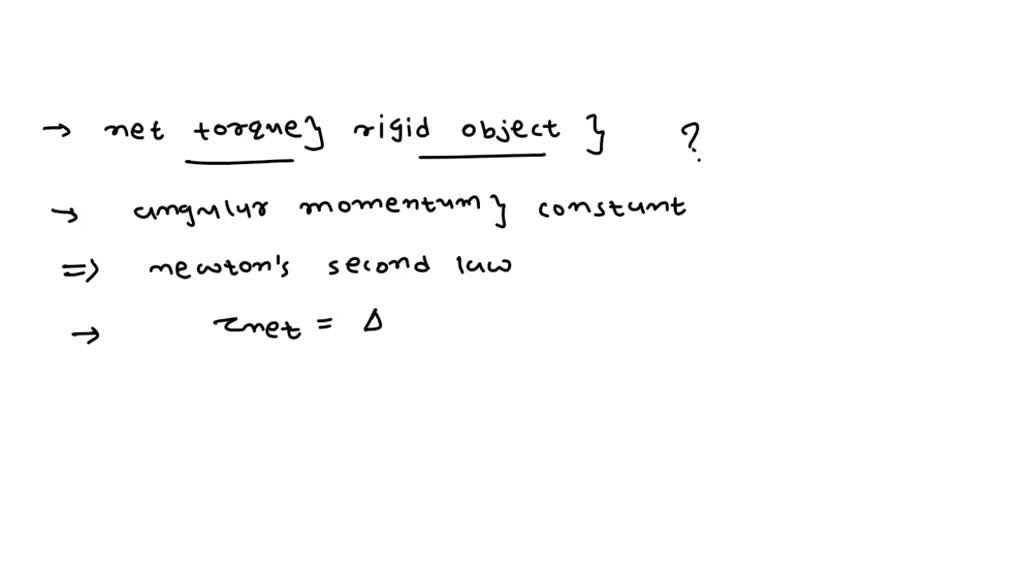 Solved Complete The Following Statement When A Net Torque Is Applied To A Rigid Object It