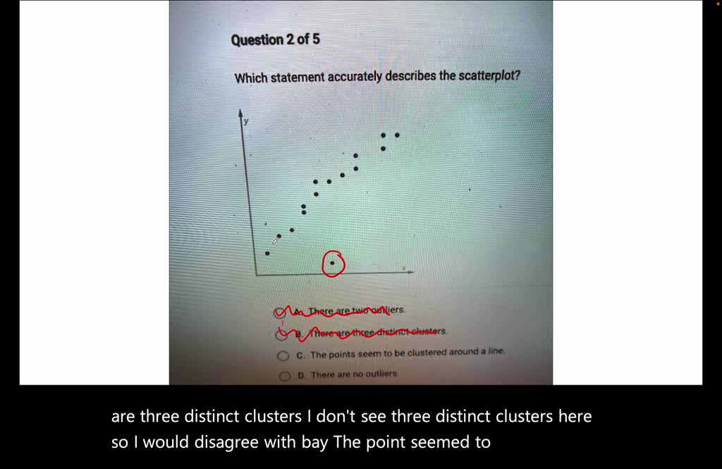 SOLVED: 'Answer the question please Question 3 2 pts Which statement best describes any clusters ...