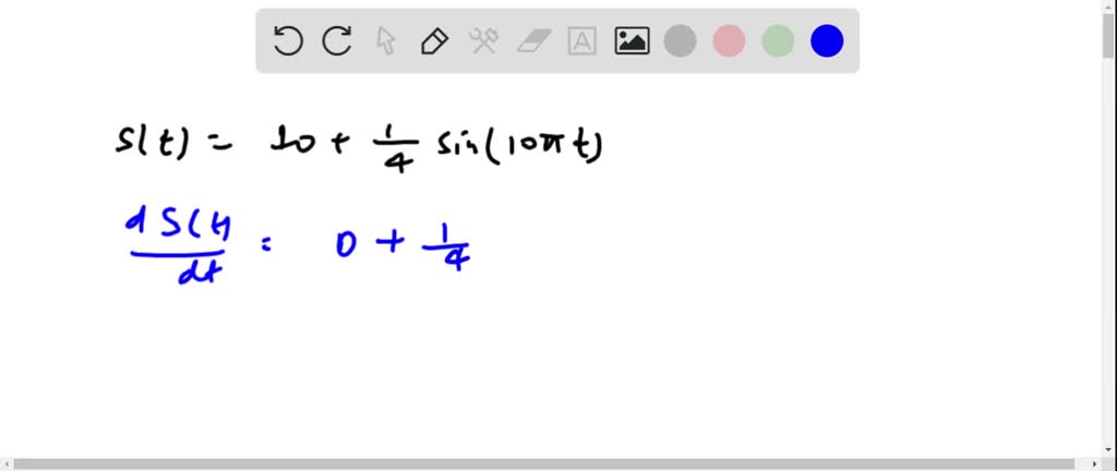 SOLVED: The displacement of a particle on a vibrating string is given by the equation s(t) = 10 ...