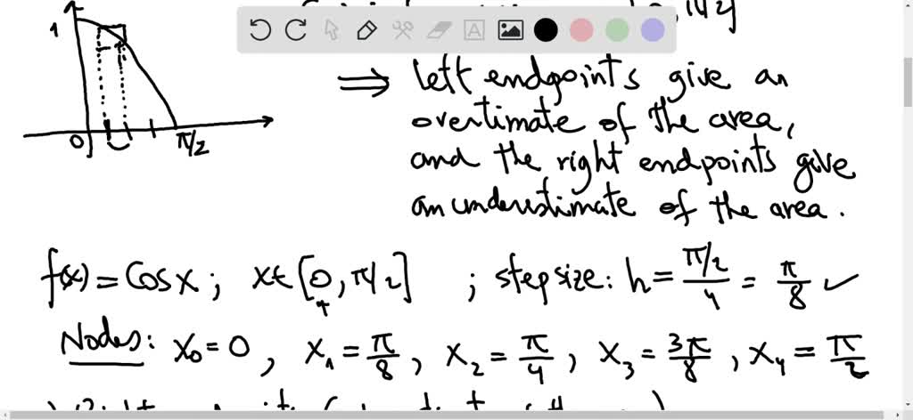 SOLVED: ' Use the left and right endpoints and the given number of rectangles to find the ...