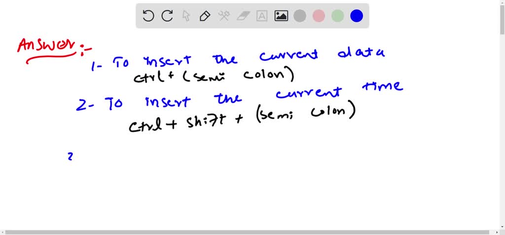 SOLVED: Use the appropriate function to insert the current date and ...
