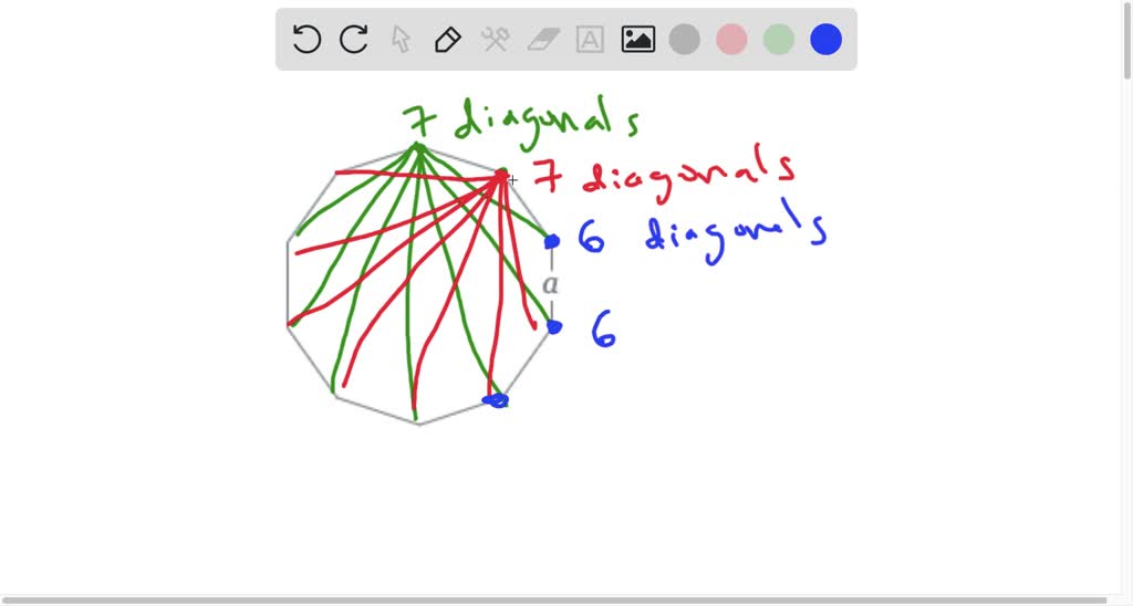 SOLVED:Determine the number of diagonals that can be drawn from one ...