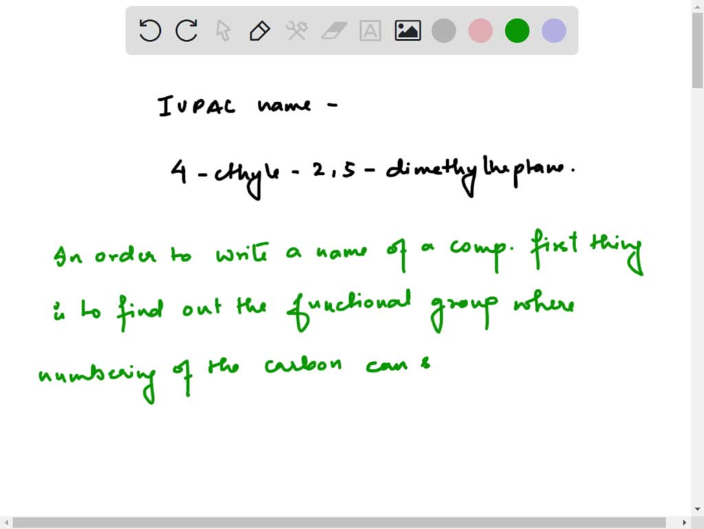 SOLVED: What is the proper IUPAC name for the structure shown below?Use proper IUPAC syntax with ...