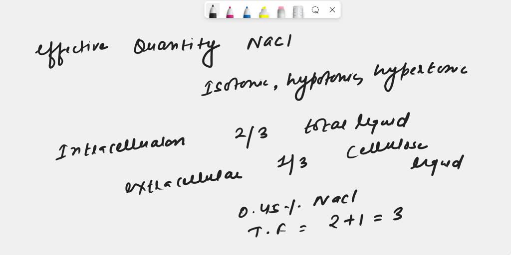 Consider the following formula for isotonic dextrose and saline ...