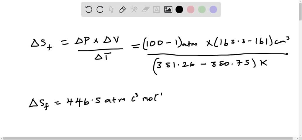 SOLVED: The molar volume of certain solid is 161.0 cm3 mol-1 at 1.0 atm ...