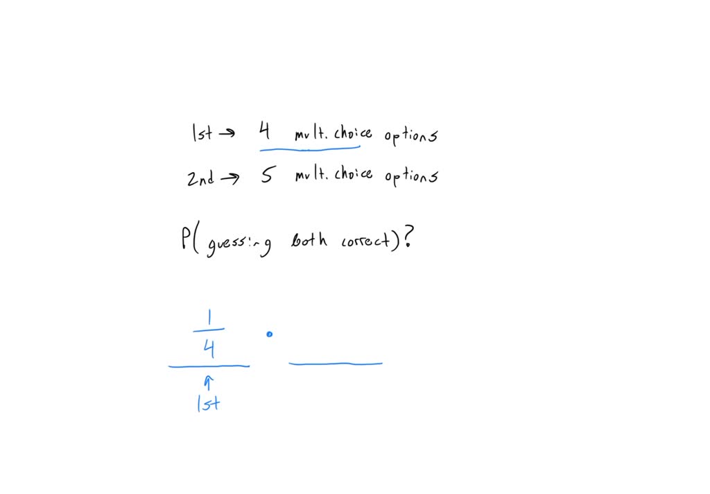 SOLVED: 'A quick quiz consists of a multiple-choice question with 4 ...