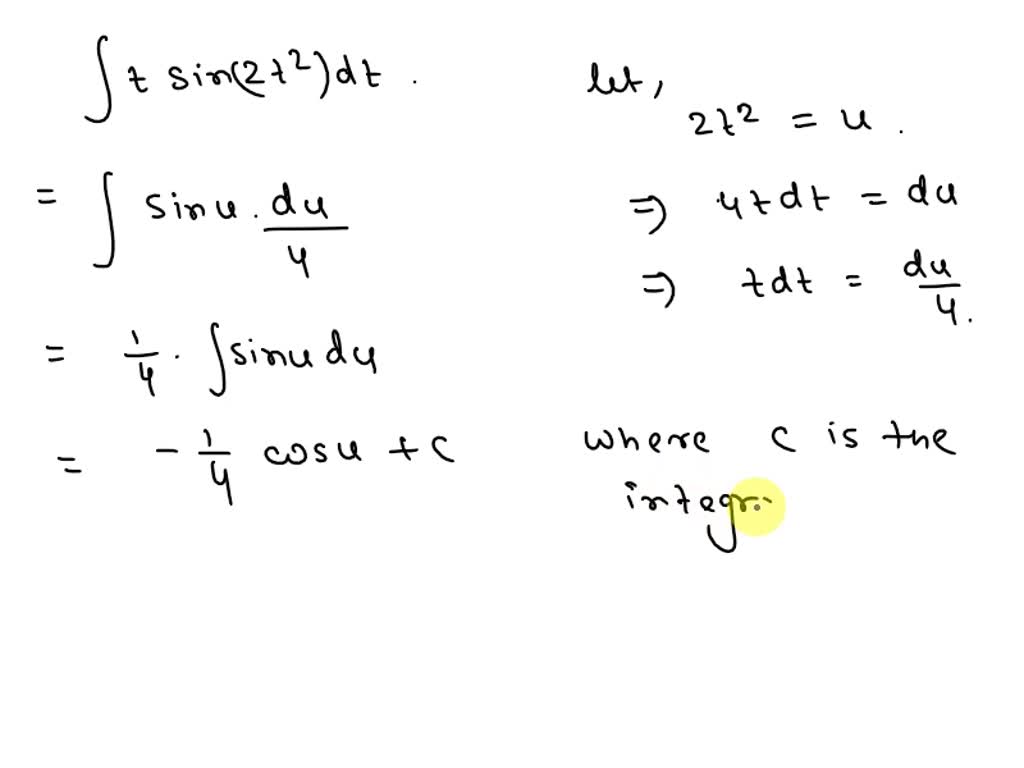 SOLVED: Select the basic integration formulas you can use to find the ...