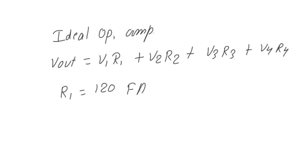 SOLVED: Consider the following circuit: a) Assume the operational amplifier is ideal and ...