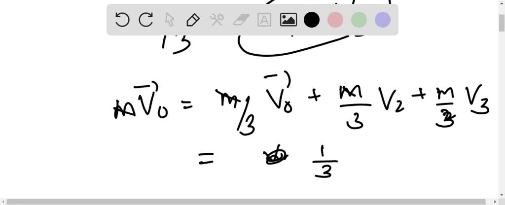 SOLVED: Problem (10 points) A shell traveling with velocity vo explodes into three pieces of ...
