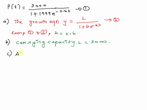Suppose population growth according to logistic equation...