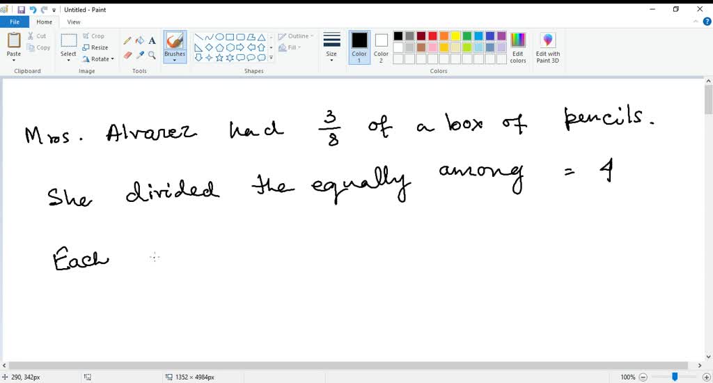 SOLVED: Gavin divided his notebook into 8 equal parts. He plans to use ...