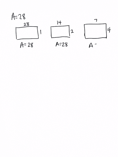 The diagram below shows the three different rectangles which can be ...