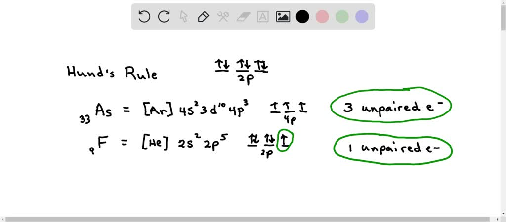 SOLVED: Hund's Rule For the following atoms, deduce the number of ...