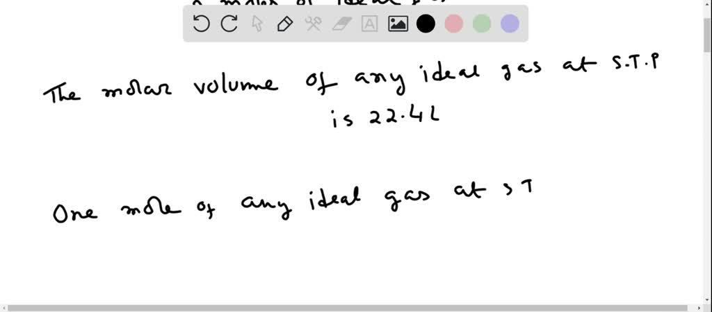 SOLVED: Determine the volume of 2.00 moles of gases (ideal gas) at STP.