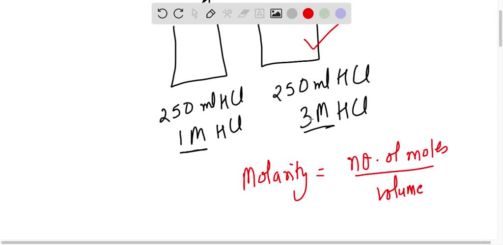 SOLVED: IM JM Both beakers contain a solution of hydrochloric acid (HCl ...