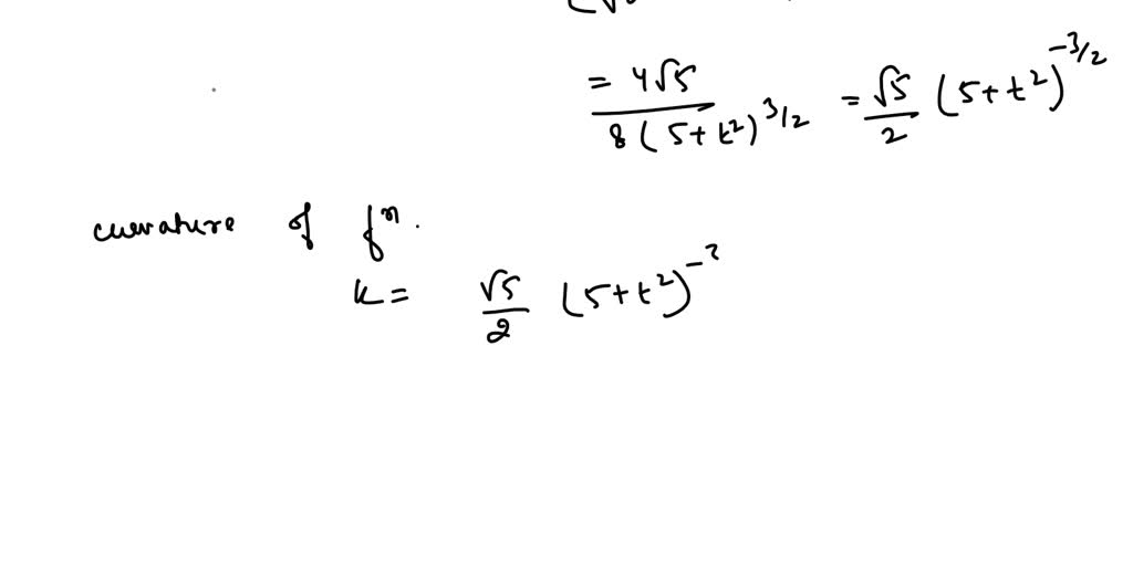 Solved Compute The Curvature Function For The Curve R T 2t 4t 1 12