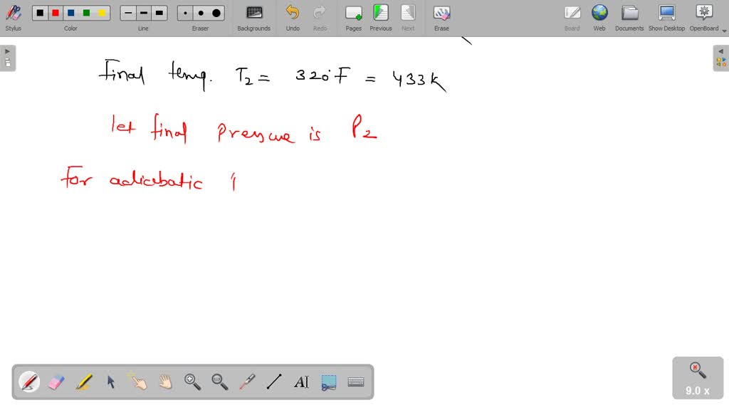 SOLVED: 'Helium gas compressed in an adiabatically compressor from an ...