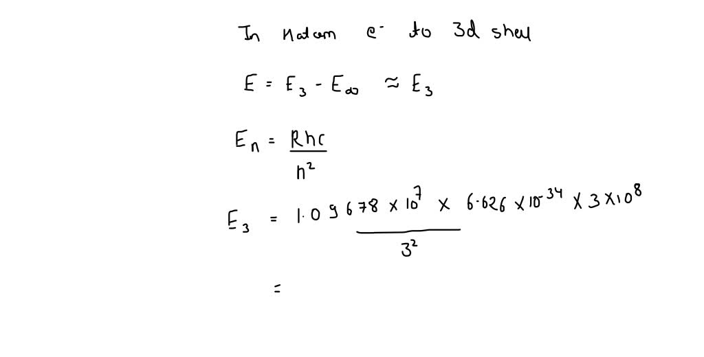 SOLVED: An energetically excited hydrogen atom has its electron in a 3d ...