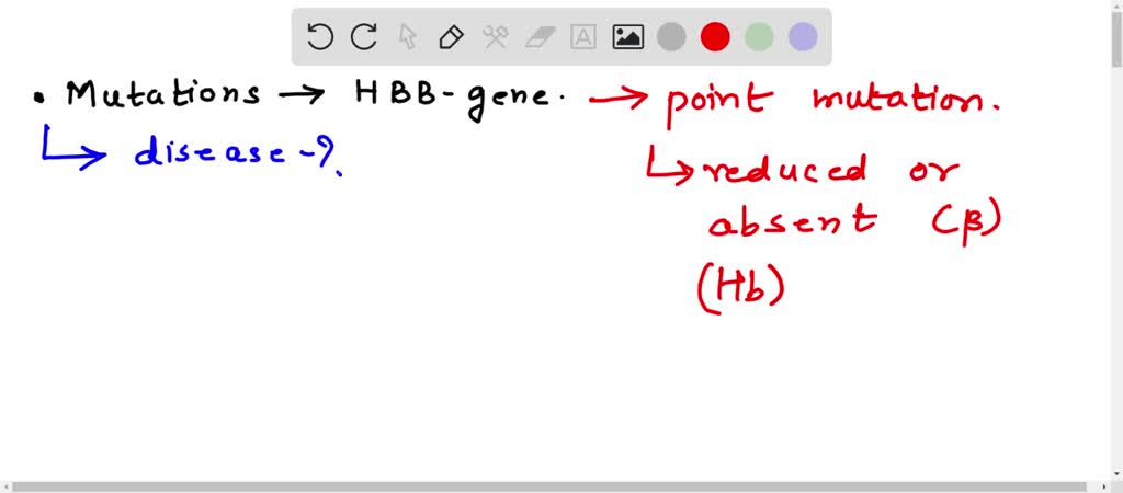 SOLVED: A significant number of mutations in the HBB gene that cause ...