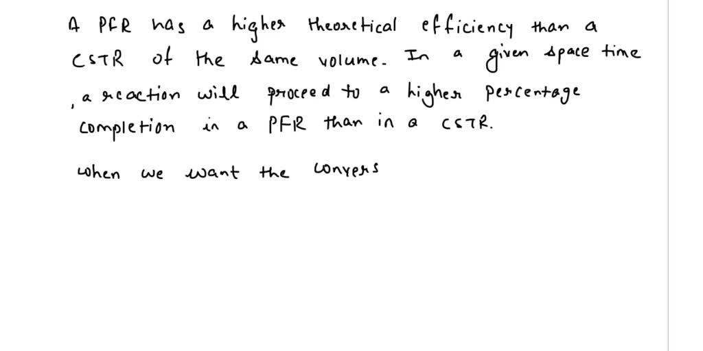 SOLVED: fluidized CSTR containing 100 kg of catalyst and a 50% ...