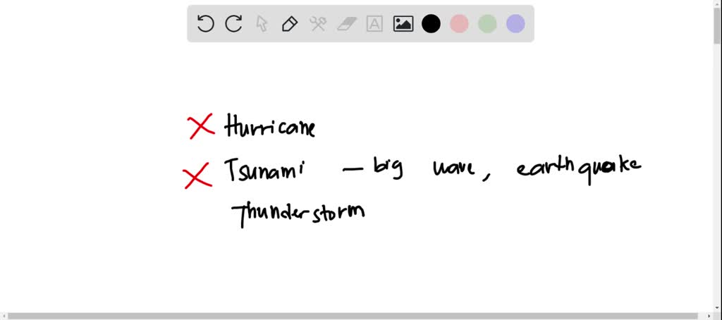 SOLVED: A violent, dangerous, rotating column of air that is in contact ...