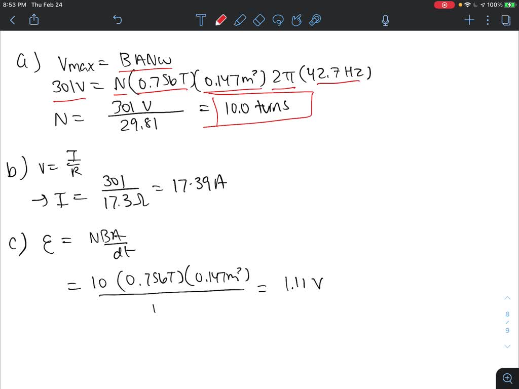 SOLVED: An AC generator is to have a maximum output of 318 V. Each coil has an area of 0.120 m2 ...