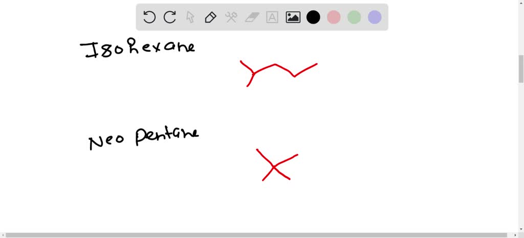 SOLVED: Draw the structures of isohexane and neopentane.