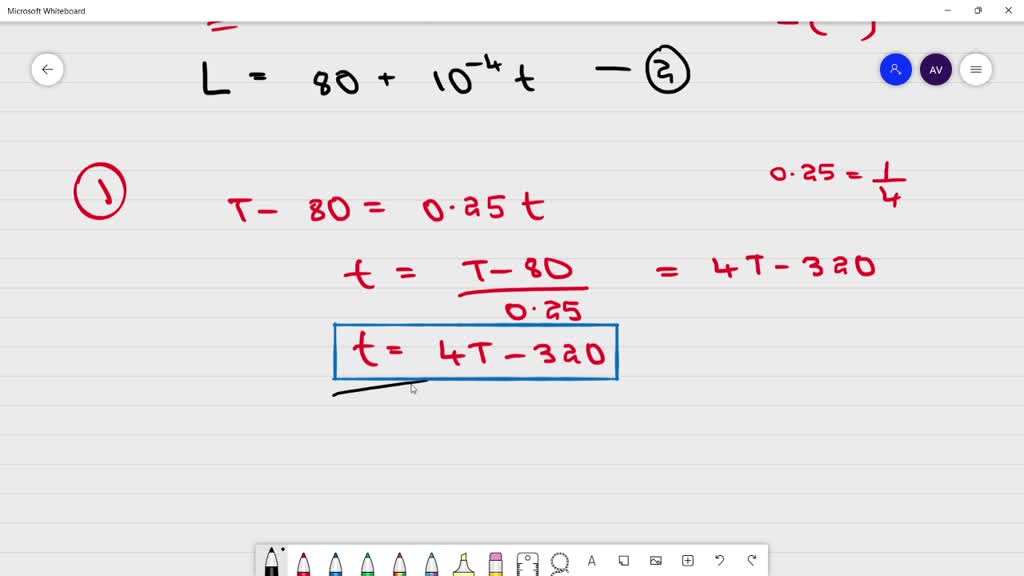 SOLVED: A metal rod is placed in an oven and the temperature, T ...
