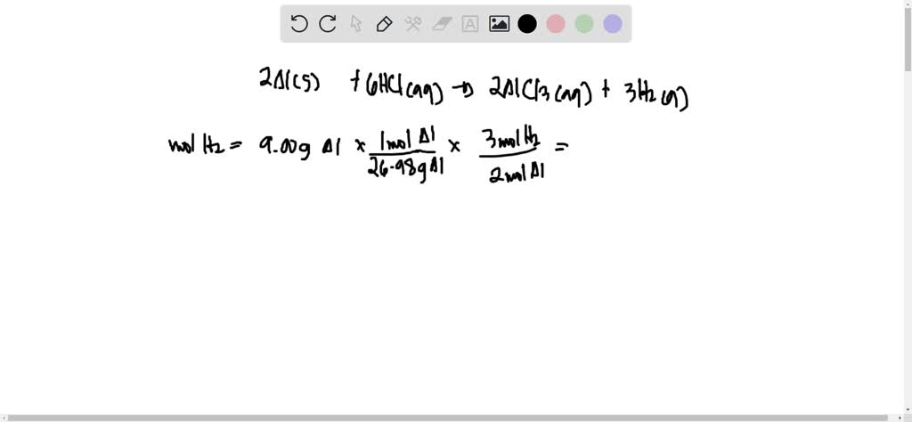 SOLVED:volume What When volume Al(s) aluminum 1 1 placed produced when ...