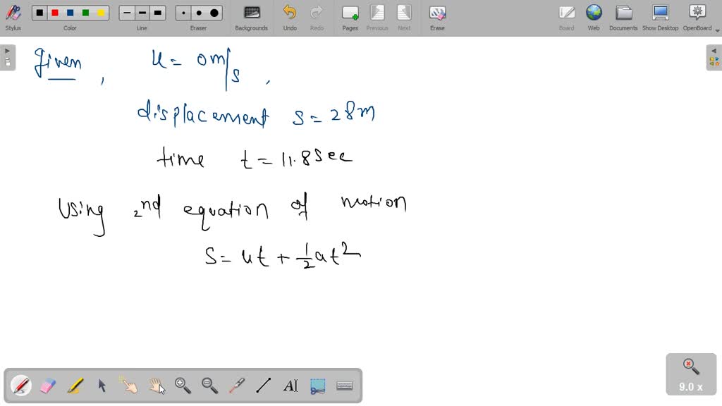 SOLVED: A bird, accelerating from rest at a constant rate, experiences a displacement of 28 m in ...