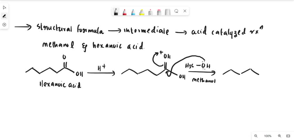 SOLVED: Draw a structural formula for the intermediate that forms in ...