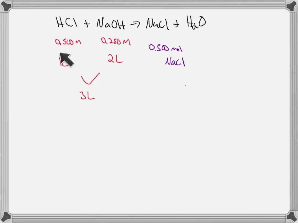 SOLVED: A 0.500 M solution of hydrochloric acid is titrated with a 0.250 M aqueous solution of ...